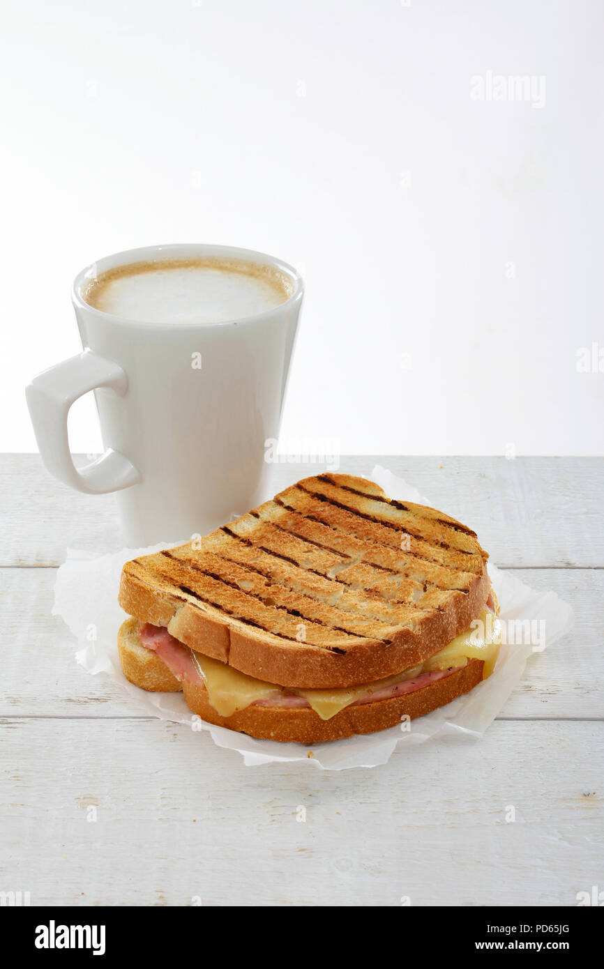 Toasted sandwich and coffee hi-res stock photography and images - Alamy