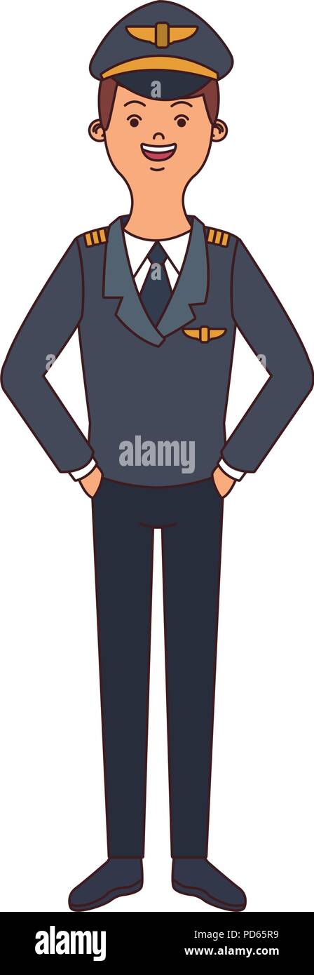 Airliner pilot cartoon Stock Vector Image & Art - Alamy