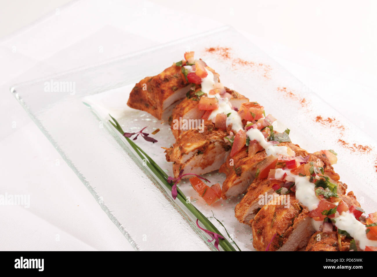 traditional chicken tikka Stock Photo - Alamy