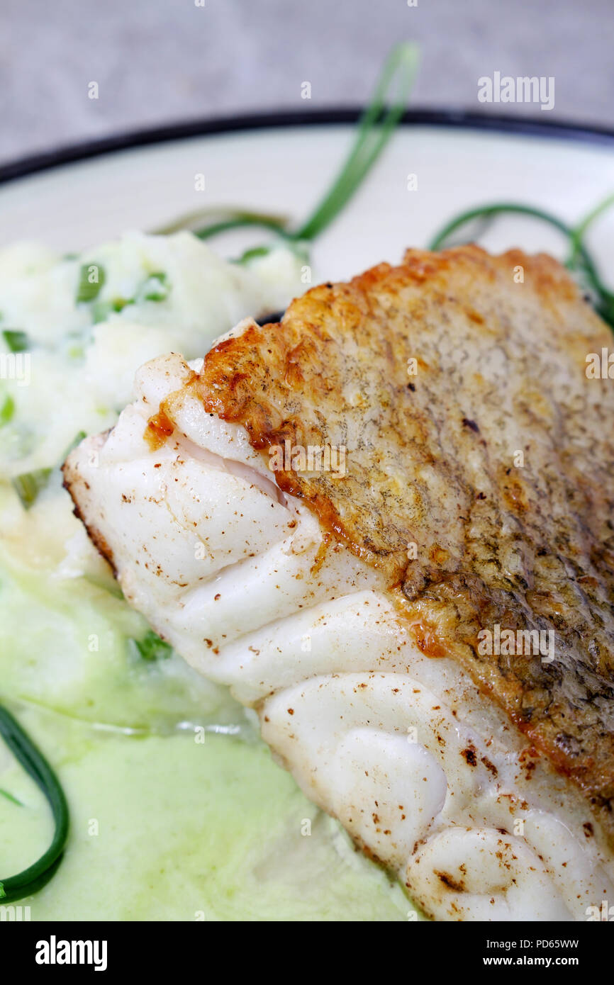 Plated cod loin meal hi-res stock photography and images - Alamy