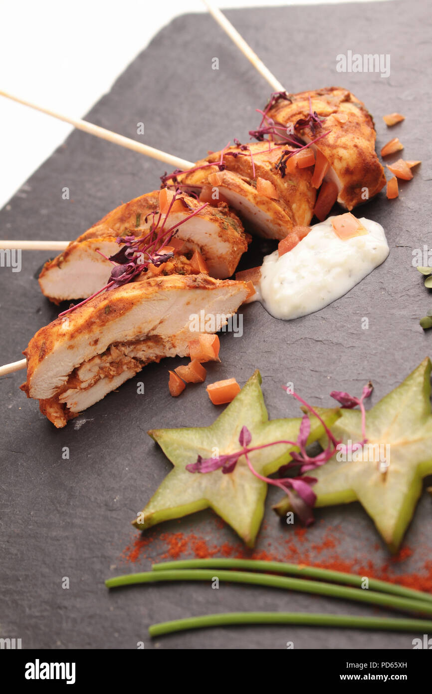 mixed buffet food Stock Photo - Alamy