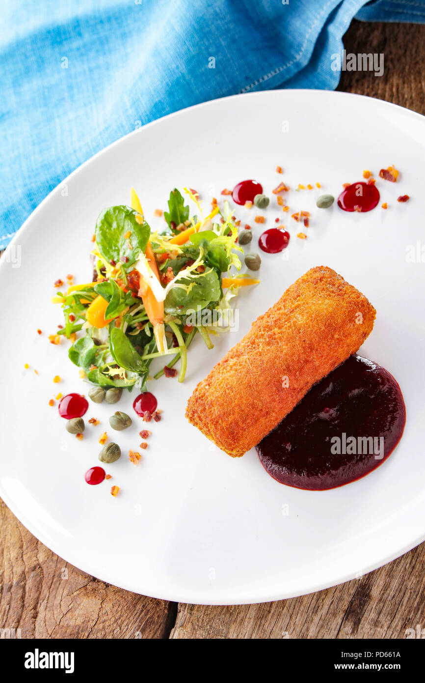 Plated Croquette Appetizer High Resolution Stock Photography and Images ...