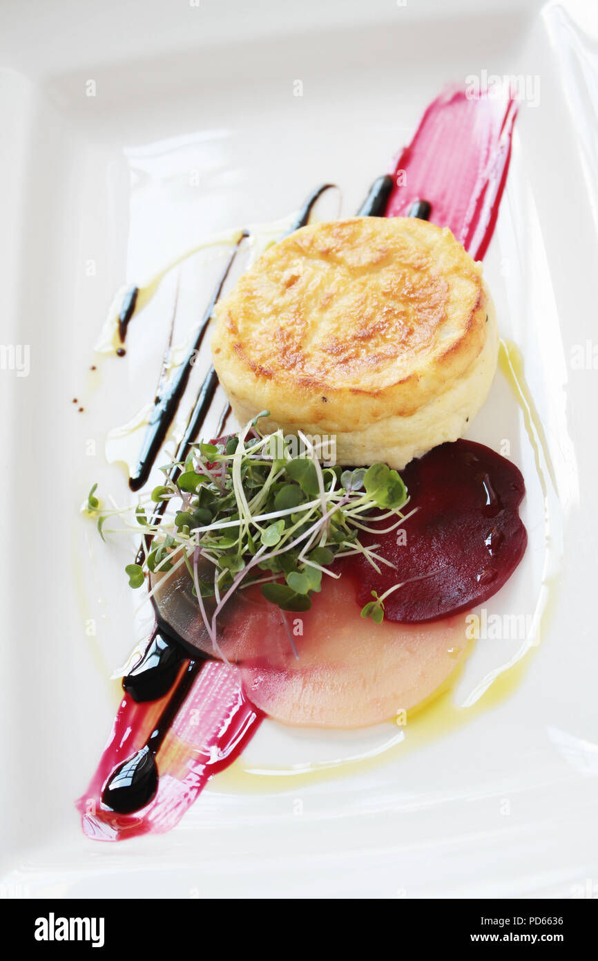 plated vegetarian main meal Stock Photo - Alamy