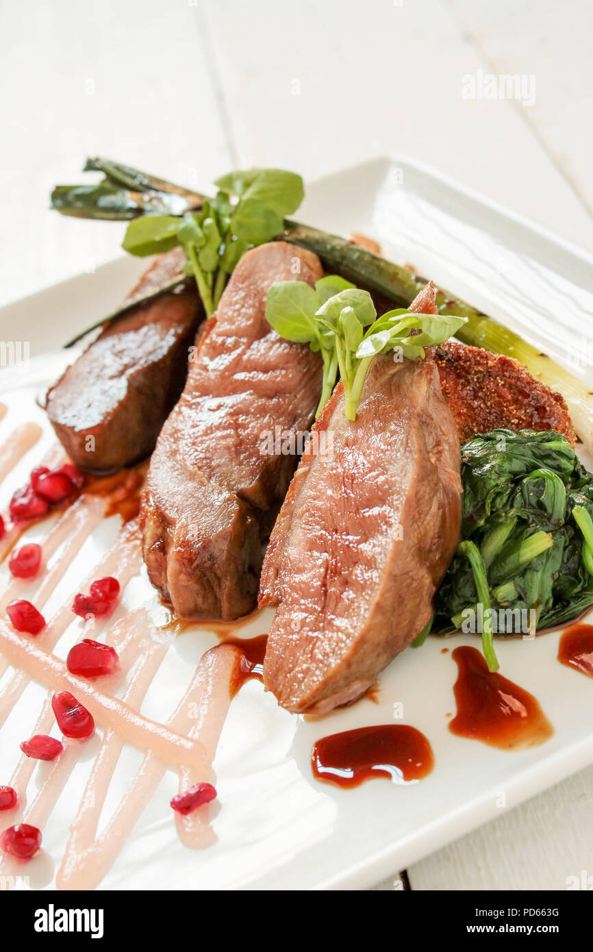 Duck plated meal hi-res stock photography and images - Alamy