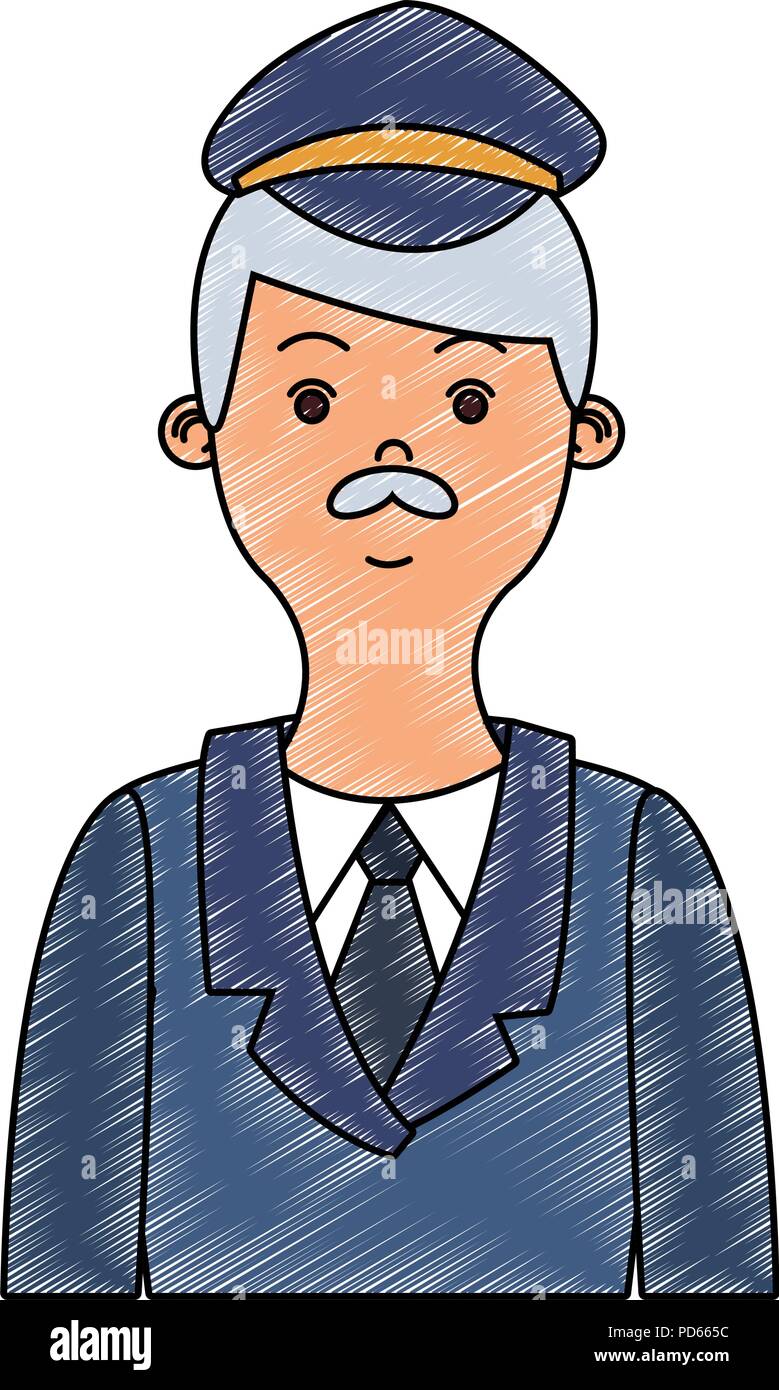 Old postman Stock Vector Images - Alamy