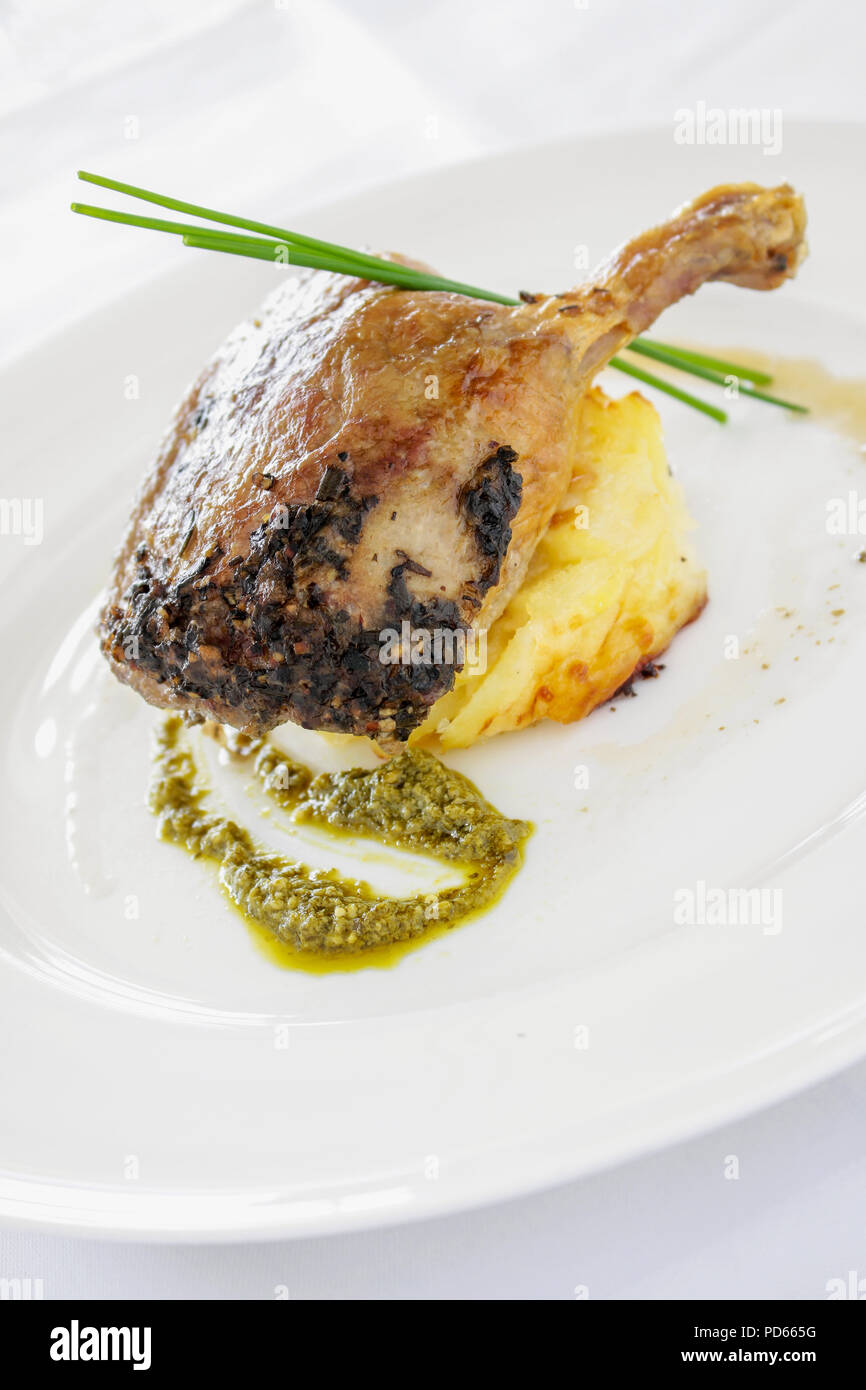 Confit duck meal hi-res stock photography and images - Alamy