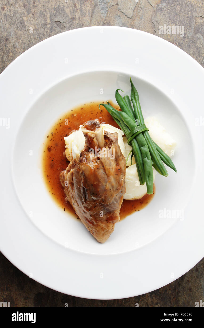 plated lamb main meal Stock Photo - Alamy