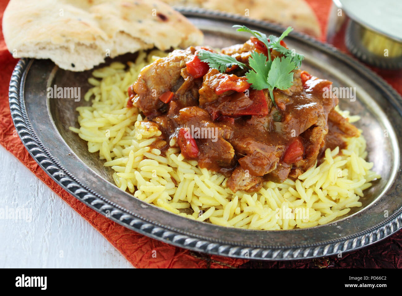 traditional indian curry meal Stock Photo - Alamy