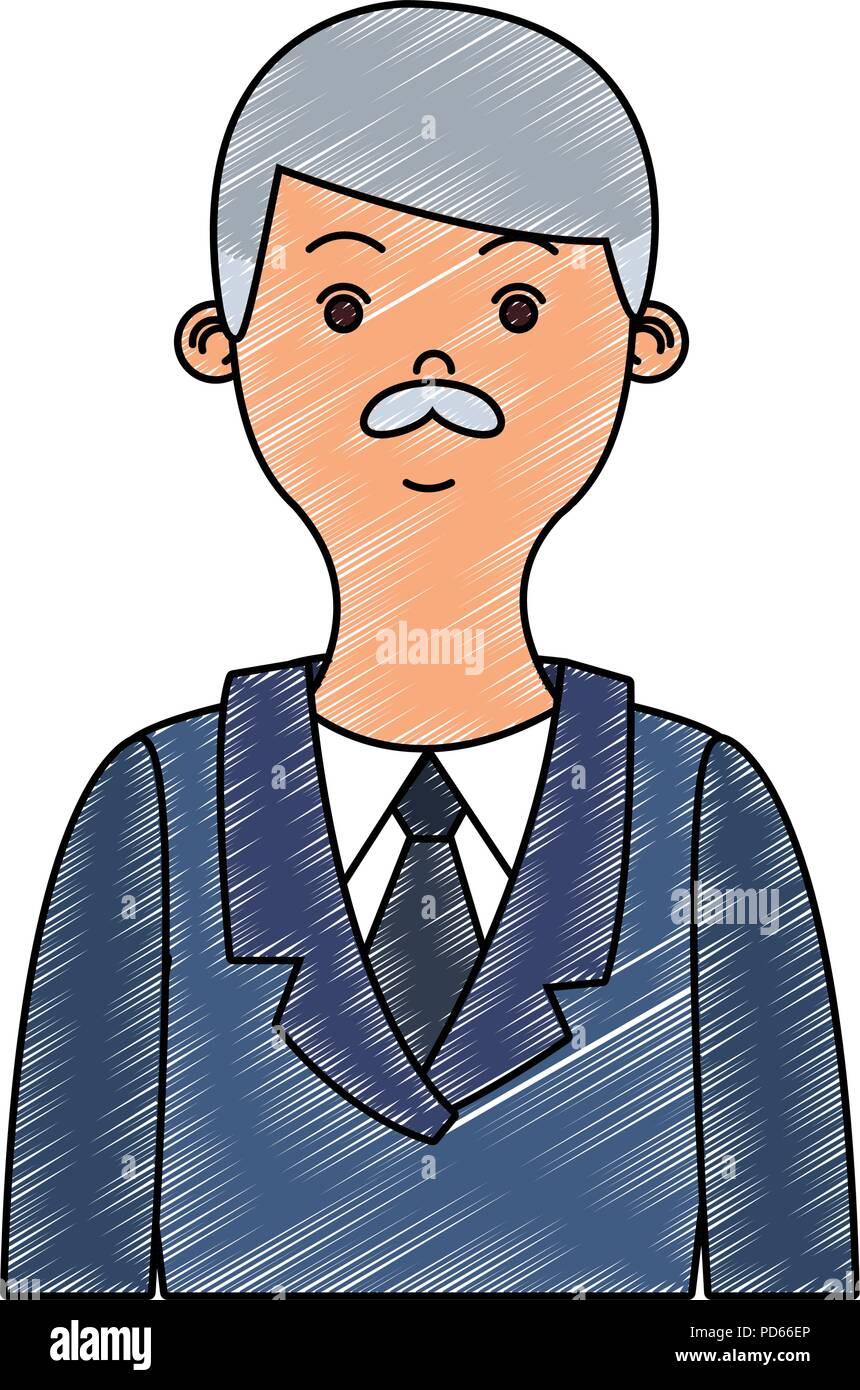 Businessman profile cartoon scribble Stock Vector Image & Art - Alamy