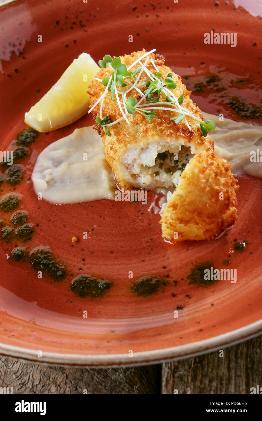 cooked croquette appetizer Stock Photo - Alamy