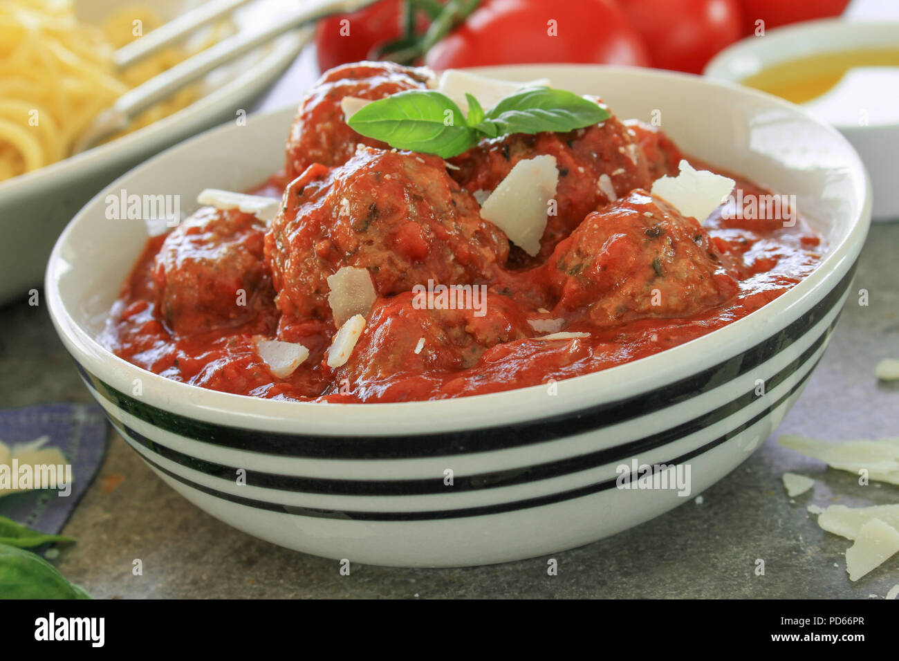 Meatball meal hi-res stock photography and images - Alamy