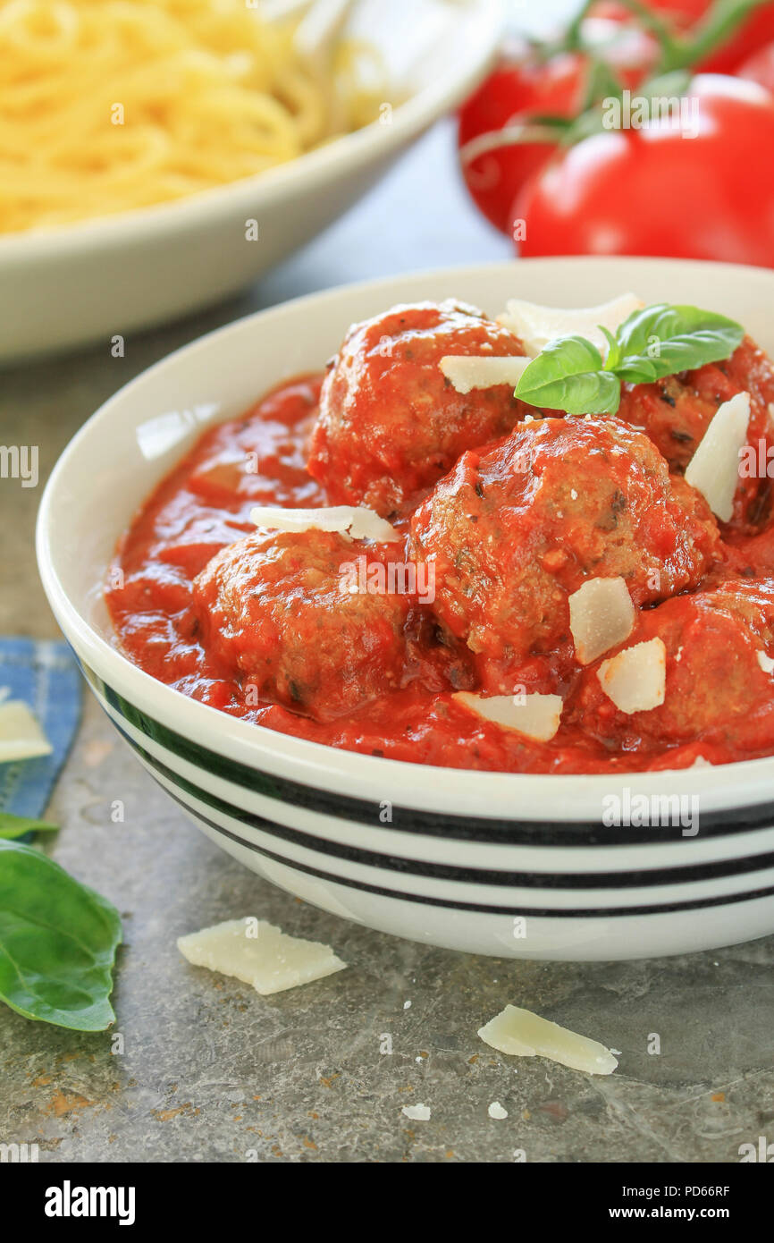 Meatball meal hi-res stock photography and images - Alamy