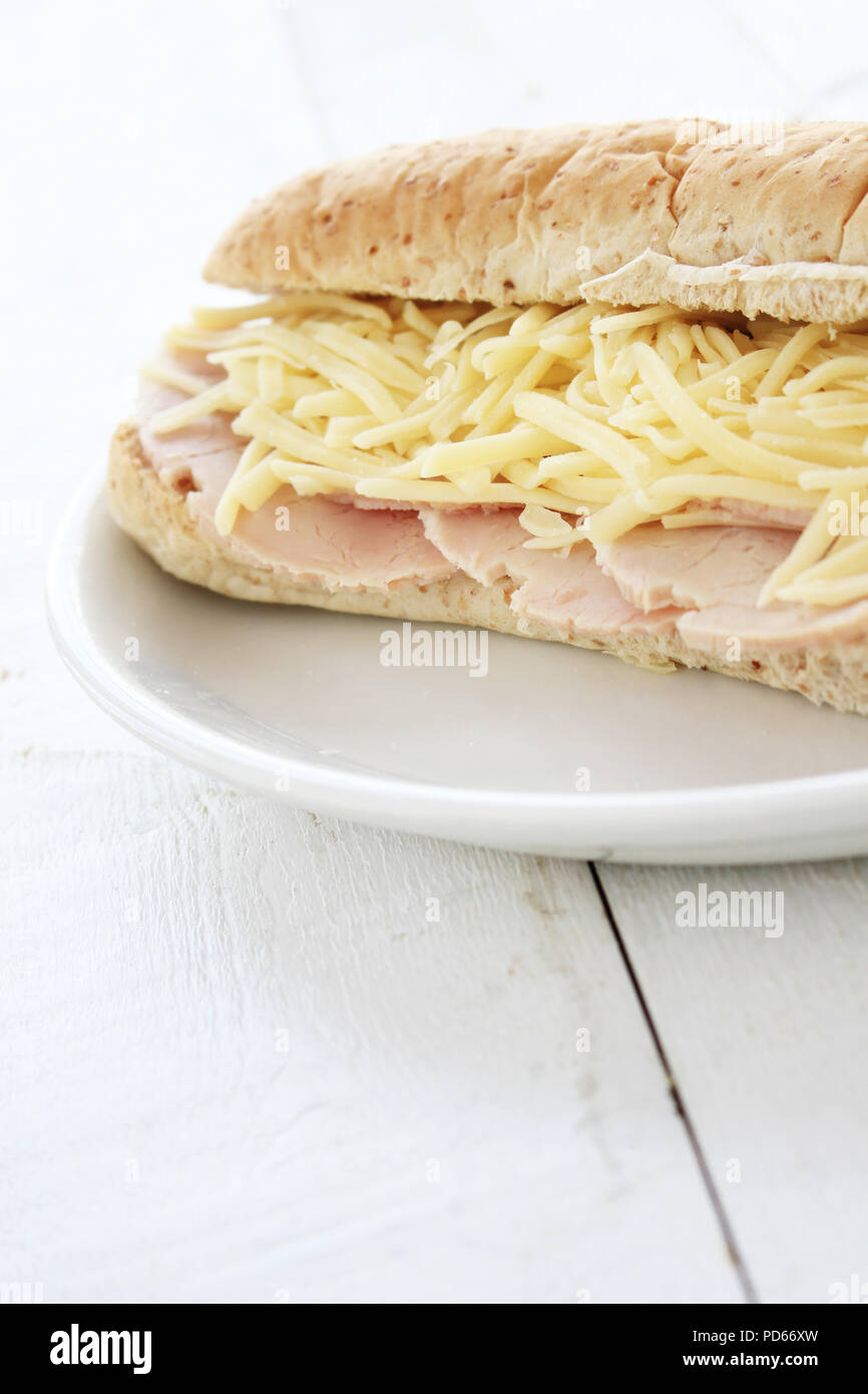 fresh made sub sandwich Stock Photo - Alamy