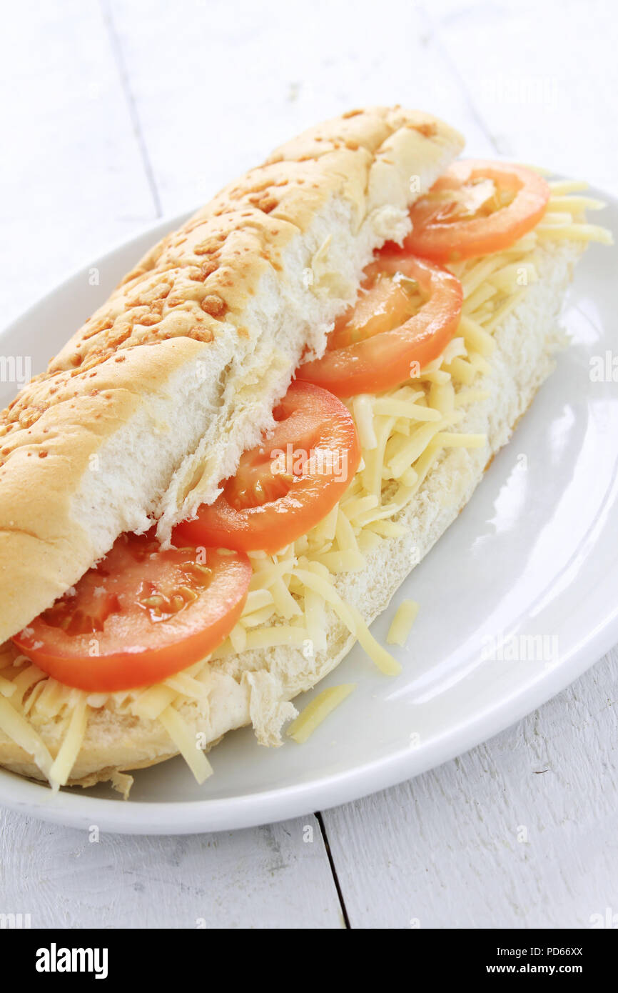 fresh made sub sandwich Stock Photo - Alamy