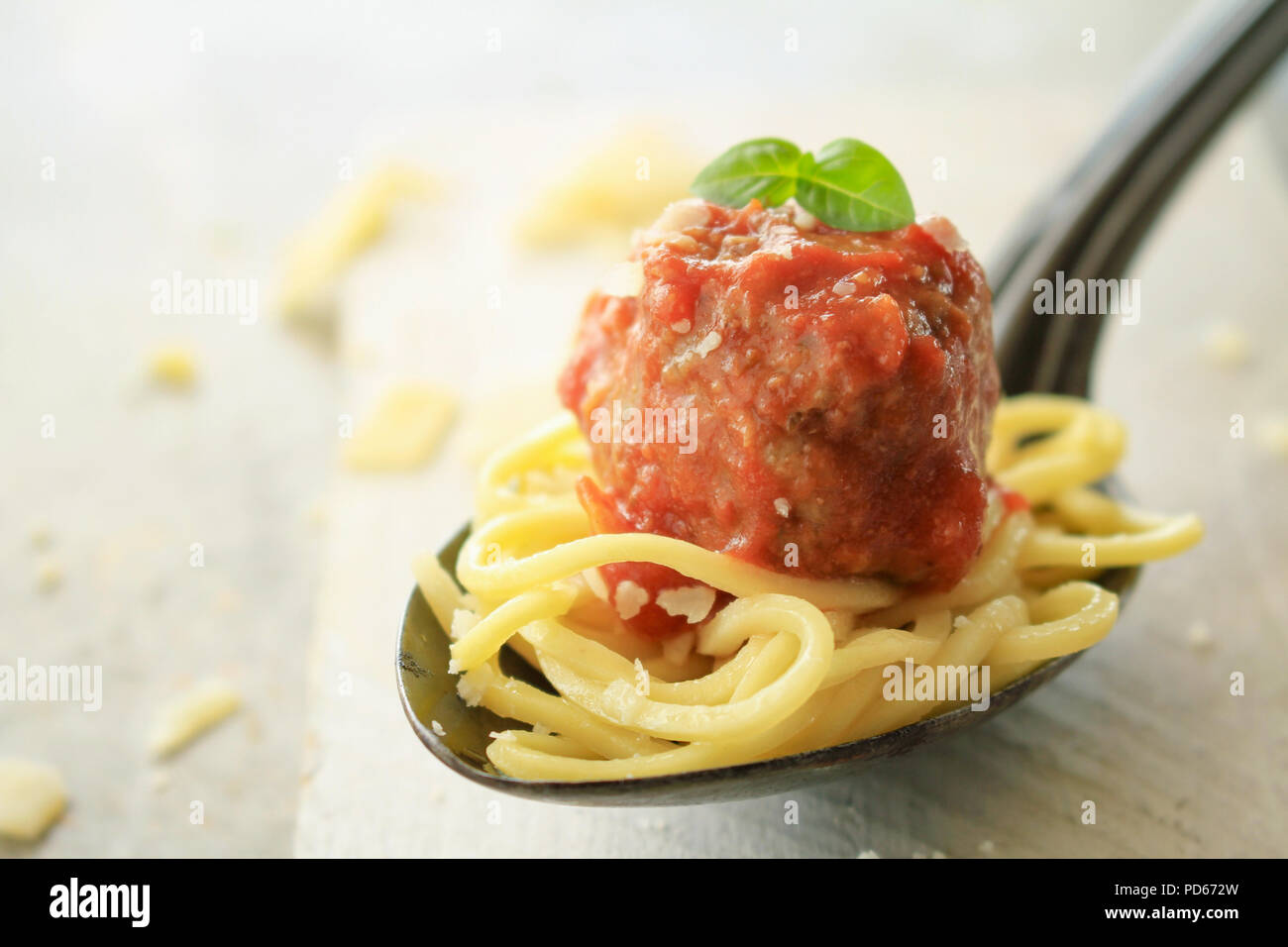 Plated meatballs meal hi-res stock photography and images - Alamy