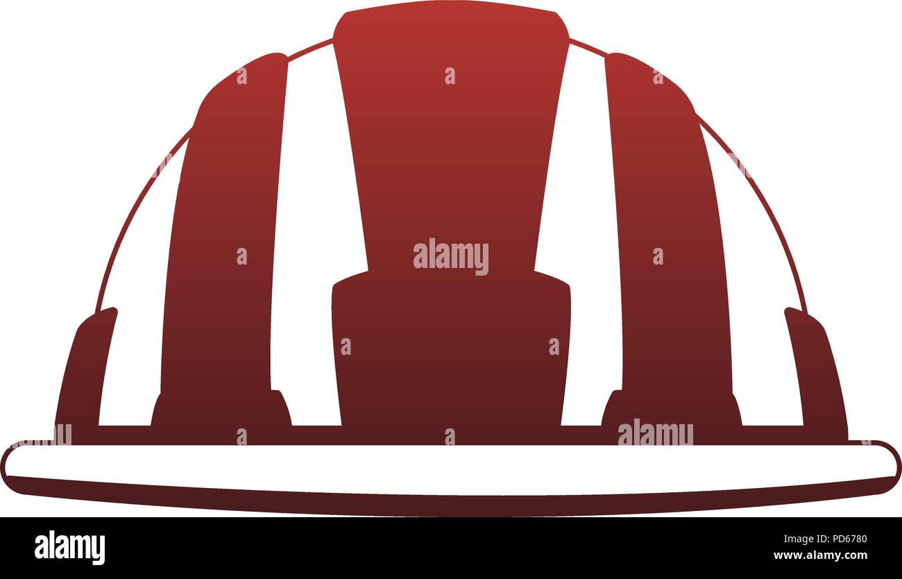 Worker helmet isolated red lines Stock Vector Image & Art - Alamy