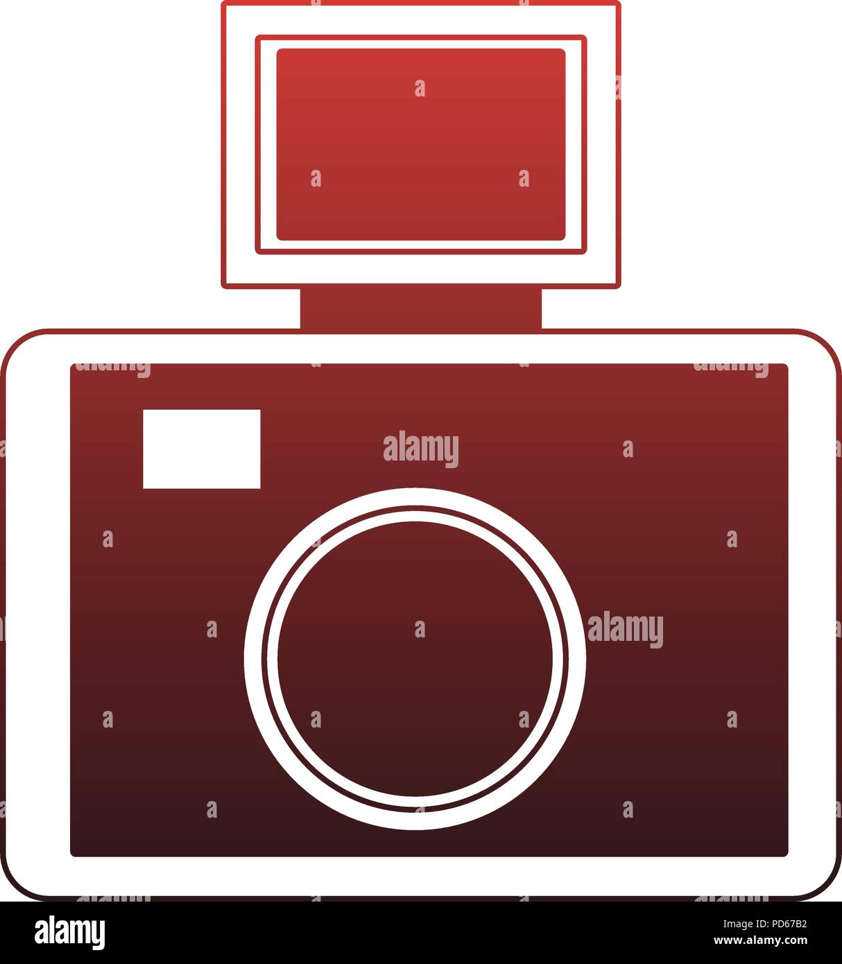 Vintage photographic camera red lines Stock Vector Image & Art - Alamy