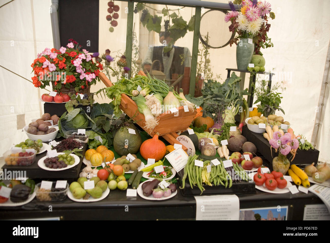 Summer fete produce show Stock Photo - Alamy