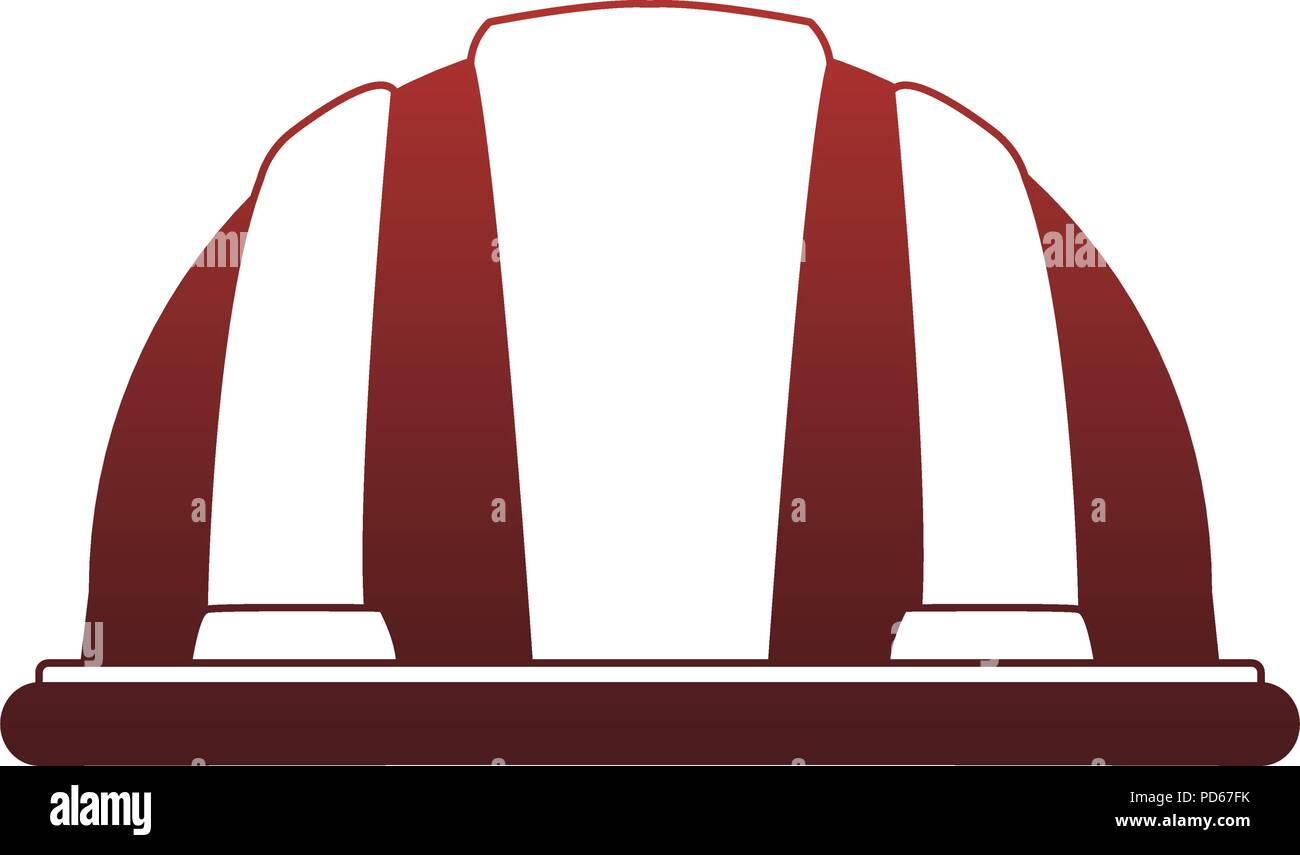 Worker helmet isolated red lines Stock Vector Image & Art - Alamy