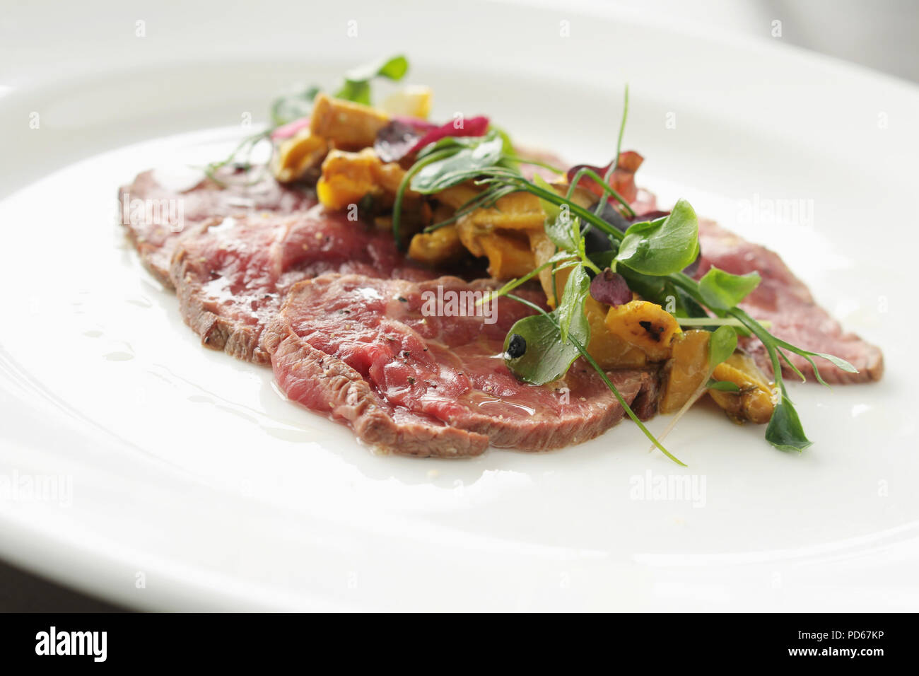 beef carpaccio appetizer Stock Photo - Alamy