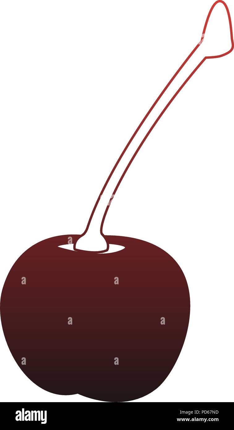 Sweet cherry isolated red lines Stock Vector Image & Art - Alamy
