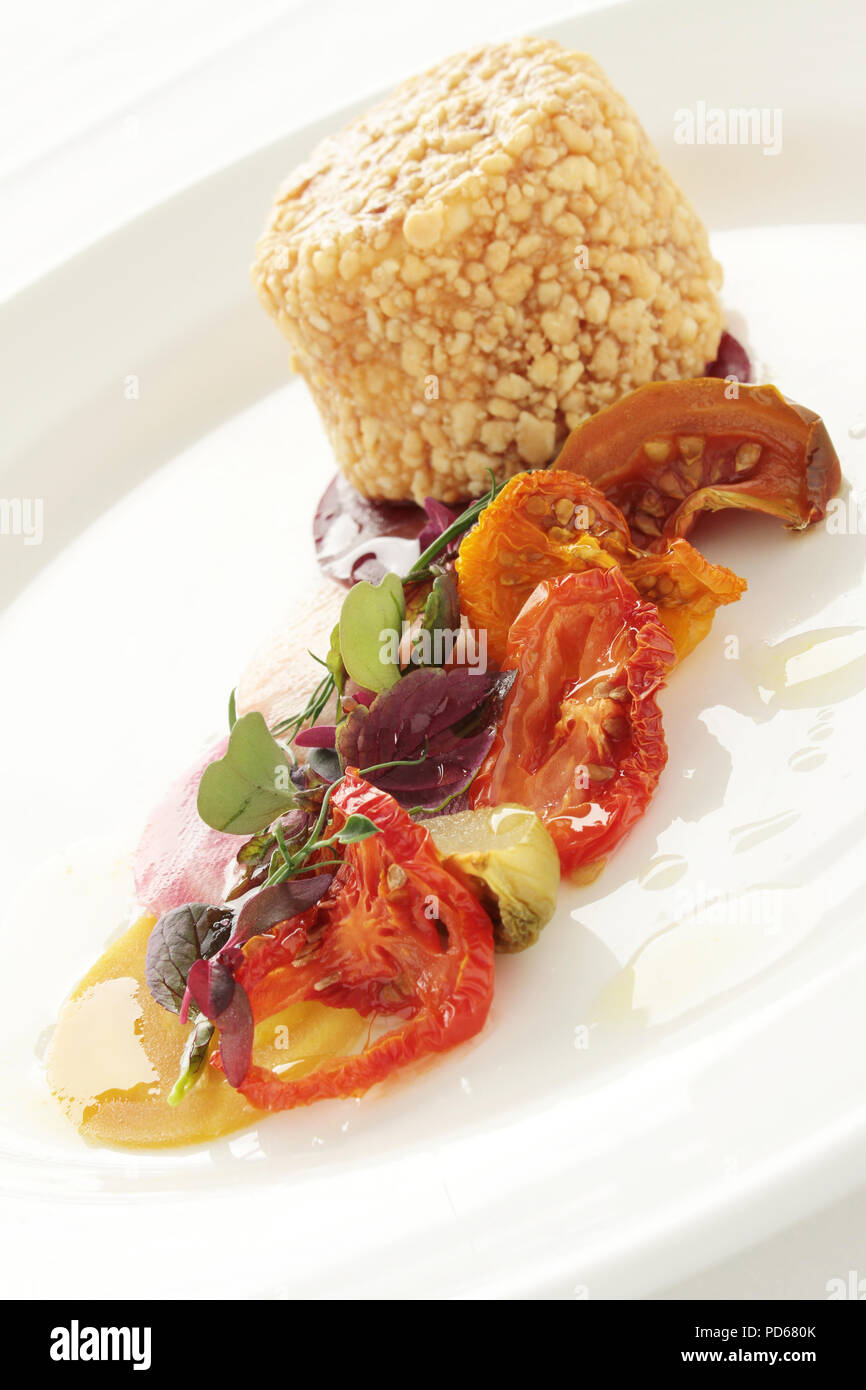 plated vegetarian main meal Stock Photo - Alamy