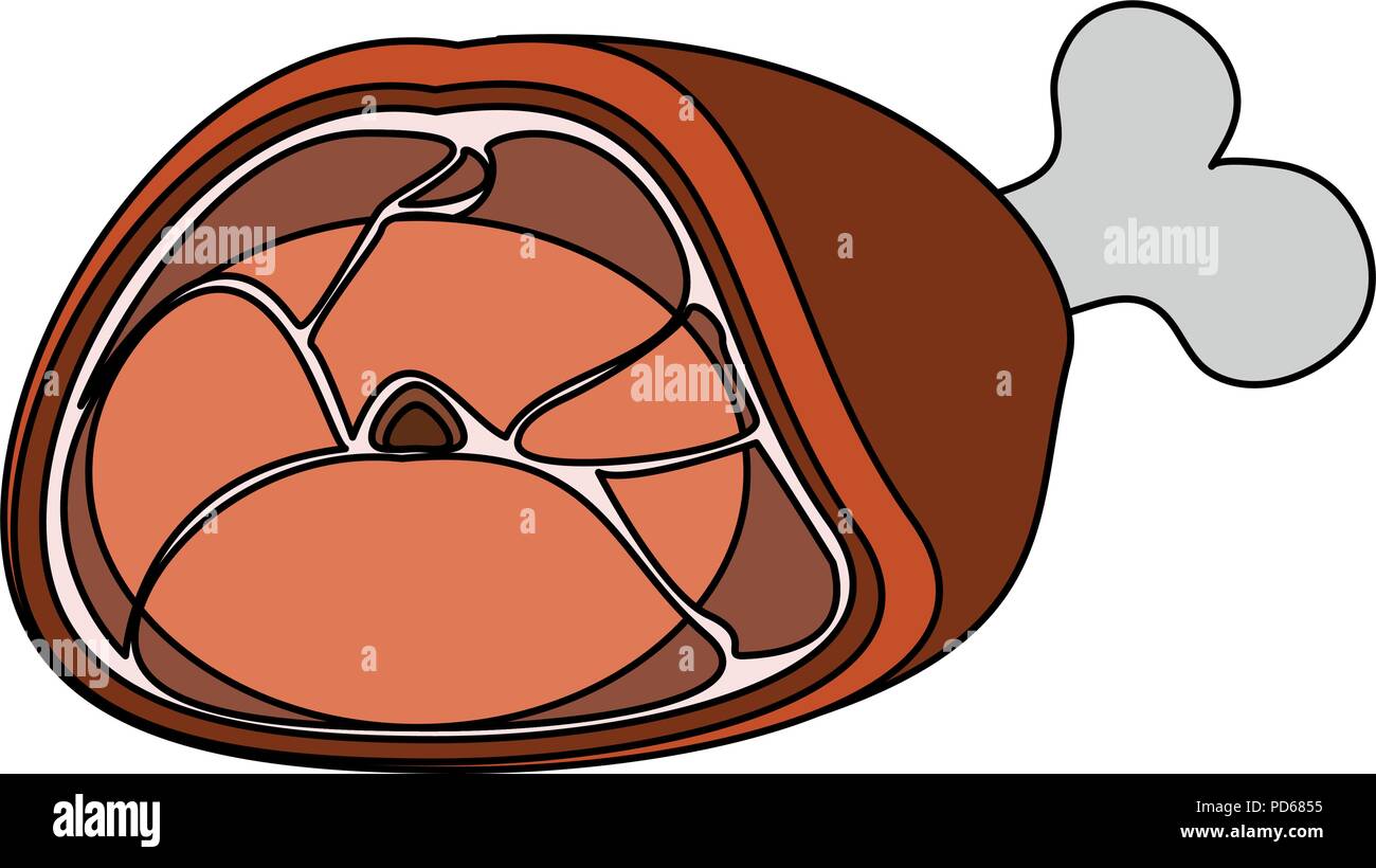 Pork ham isolated Stock Vector Image & Art - Alamy
