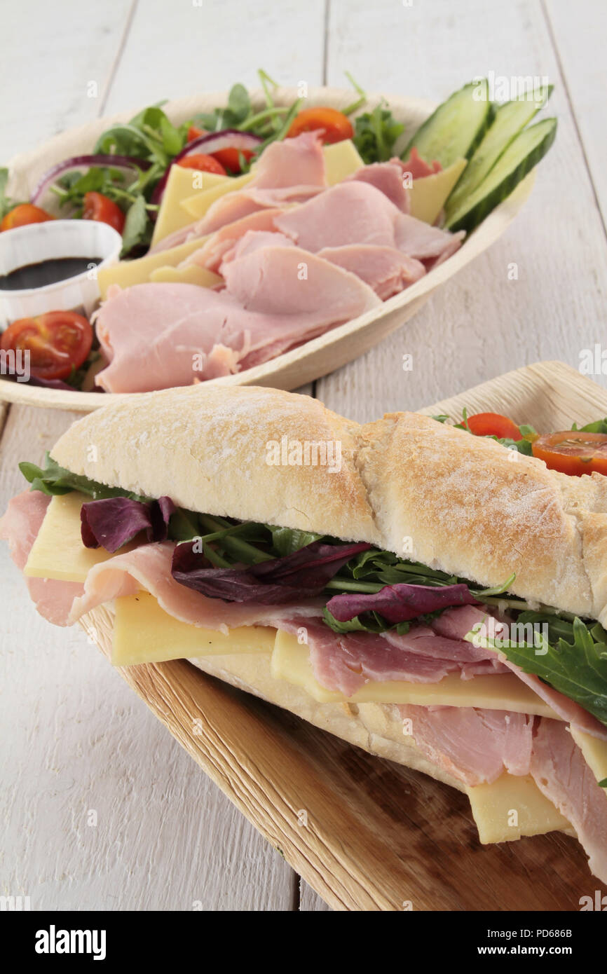 fresh made sandwich Stock Photo - Alamy