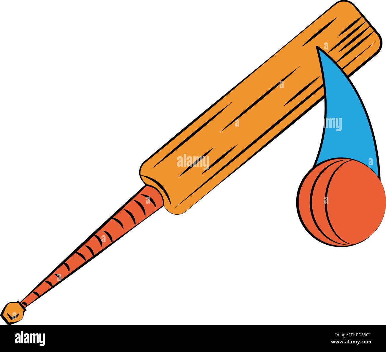 Cricket racket Stock Vector Images - Alamy