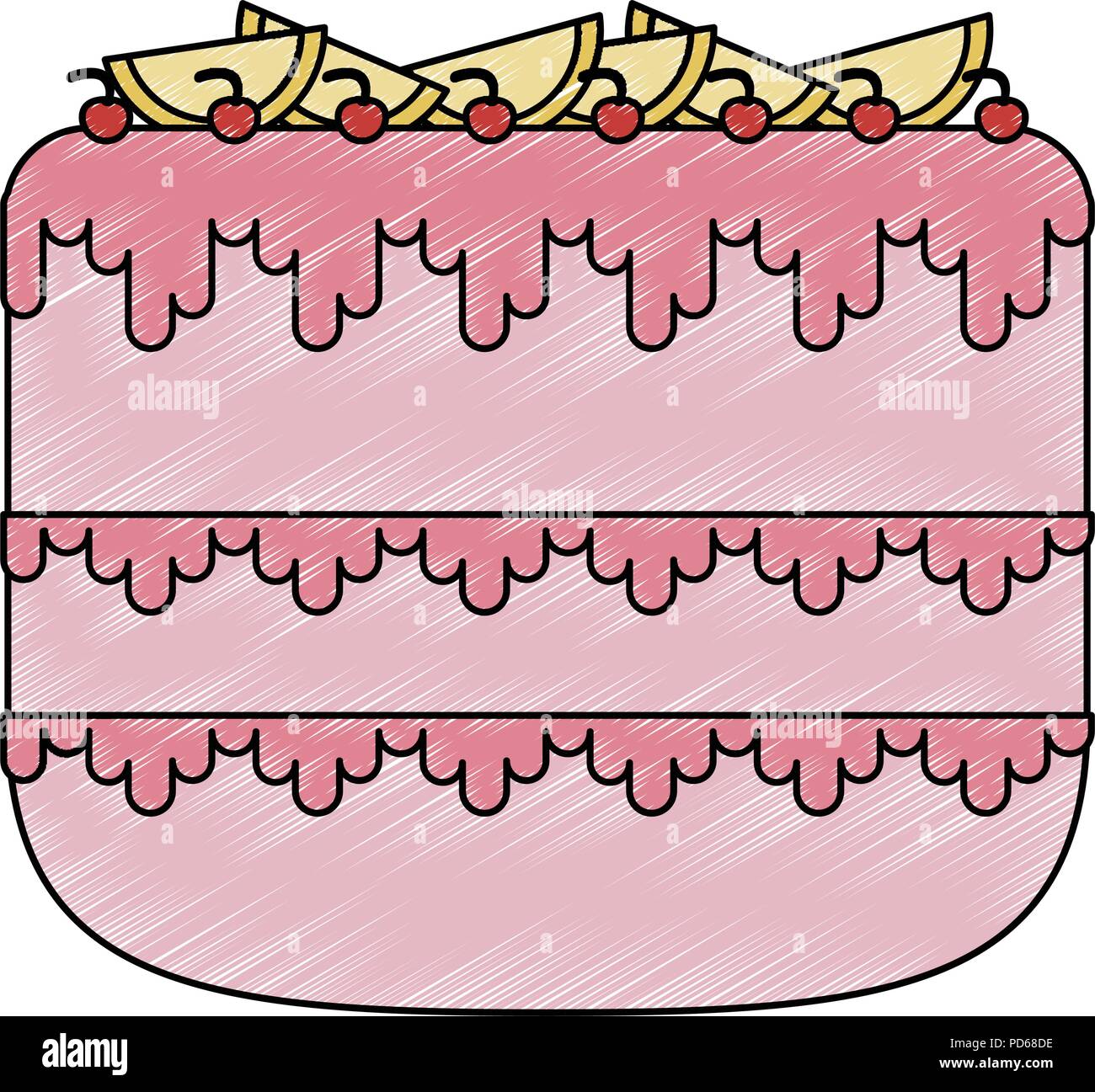 Scribble cake Stock Vector Images - Alamy