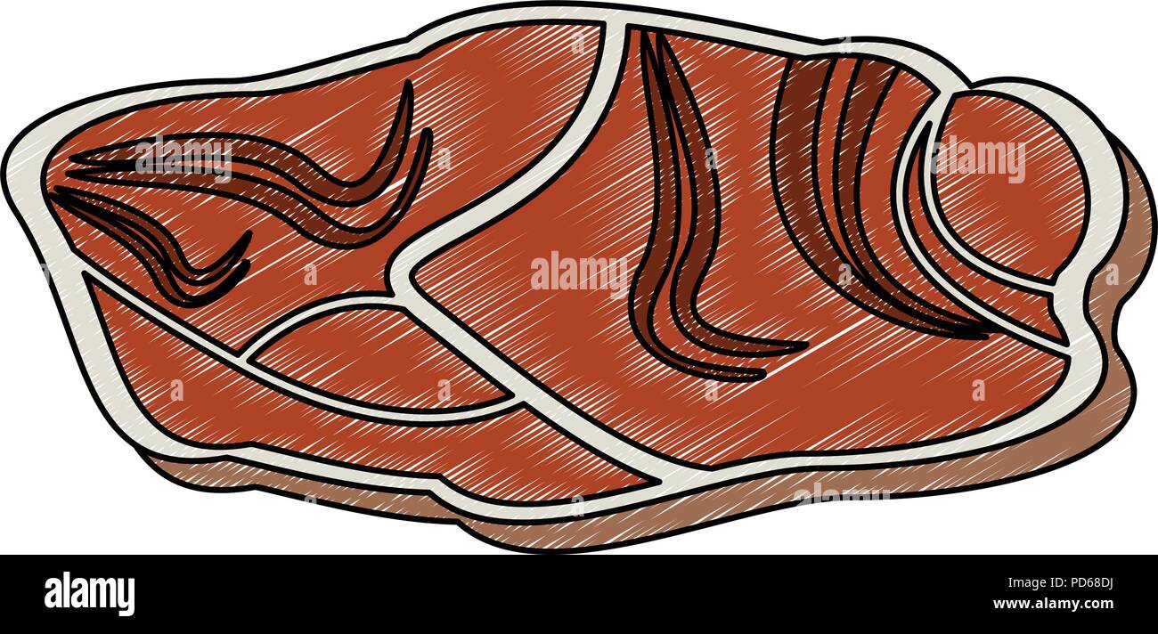 Meat steak isolated scribble Stock Vector Image & Art - Alamy