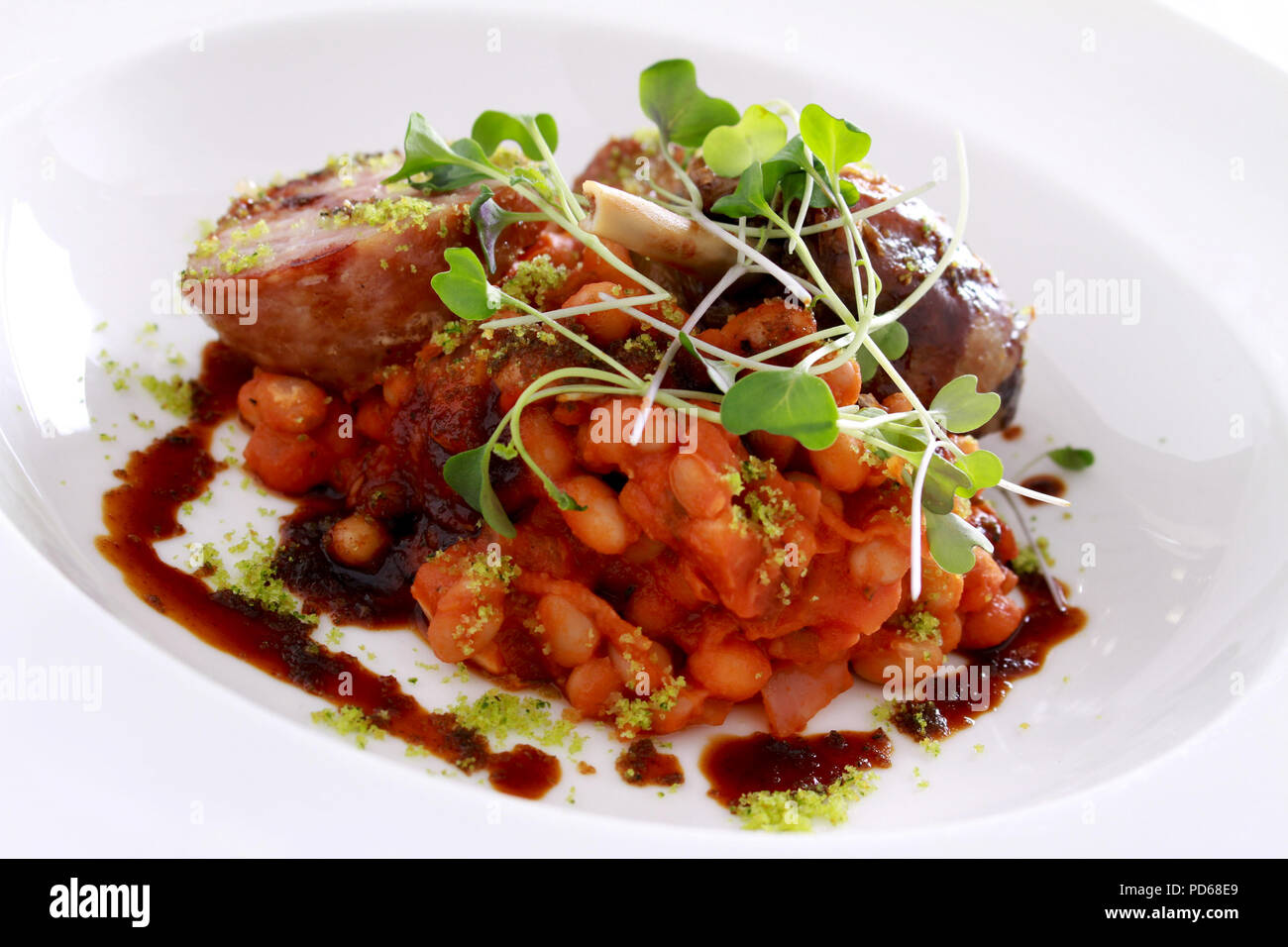 Plated pork dish hi-res stock photography and images - Alamy