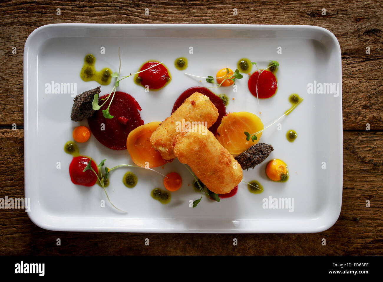 cooked croquette appetizer Stock Photo - Alamy