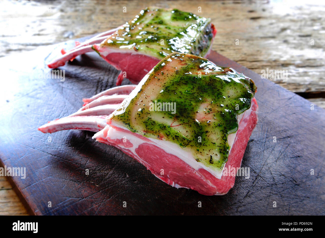 raw lamb cuts Stock Photo - Alamy