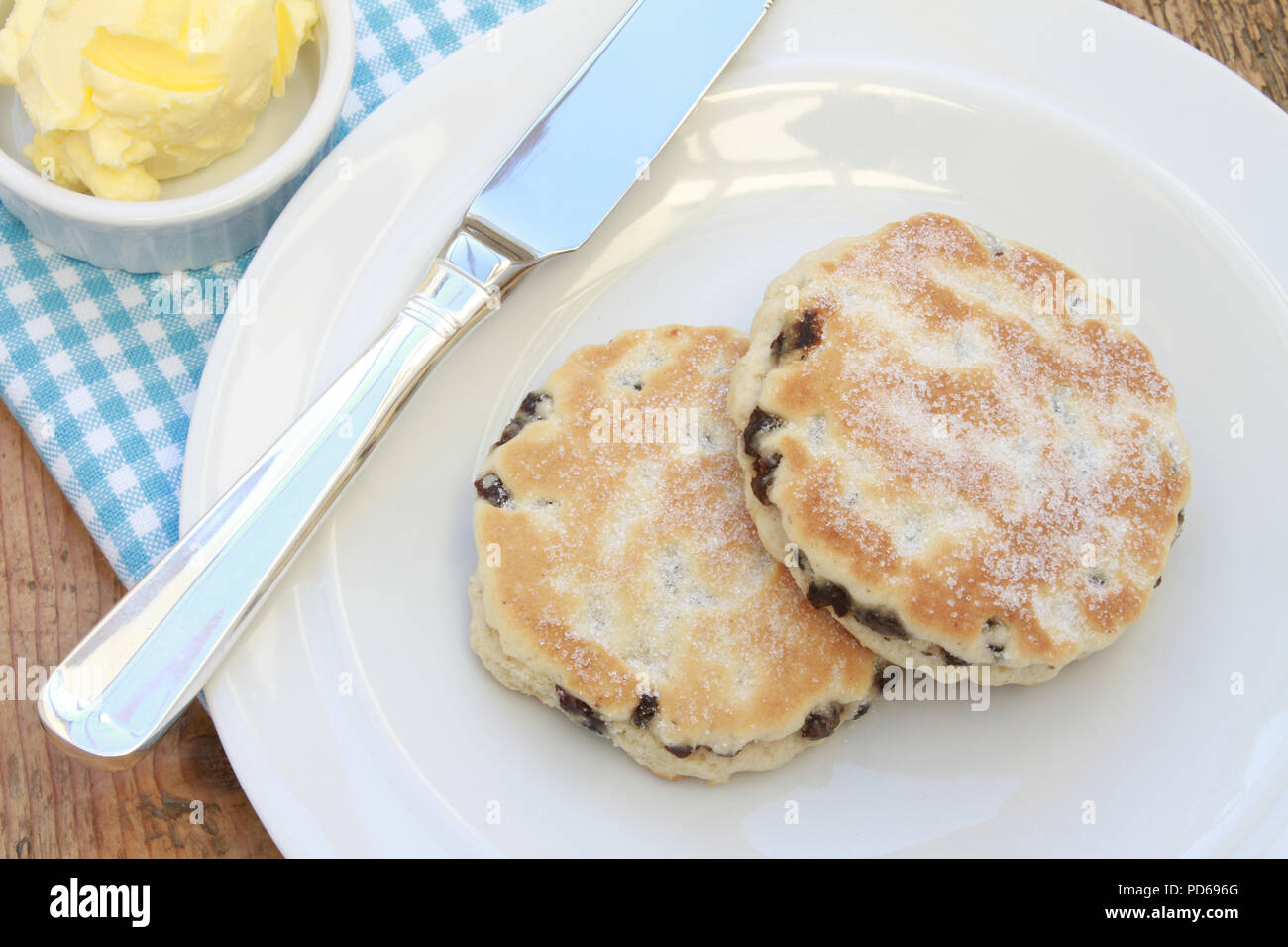 traditional welsh cakes Stock Photo - Alamy