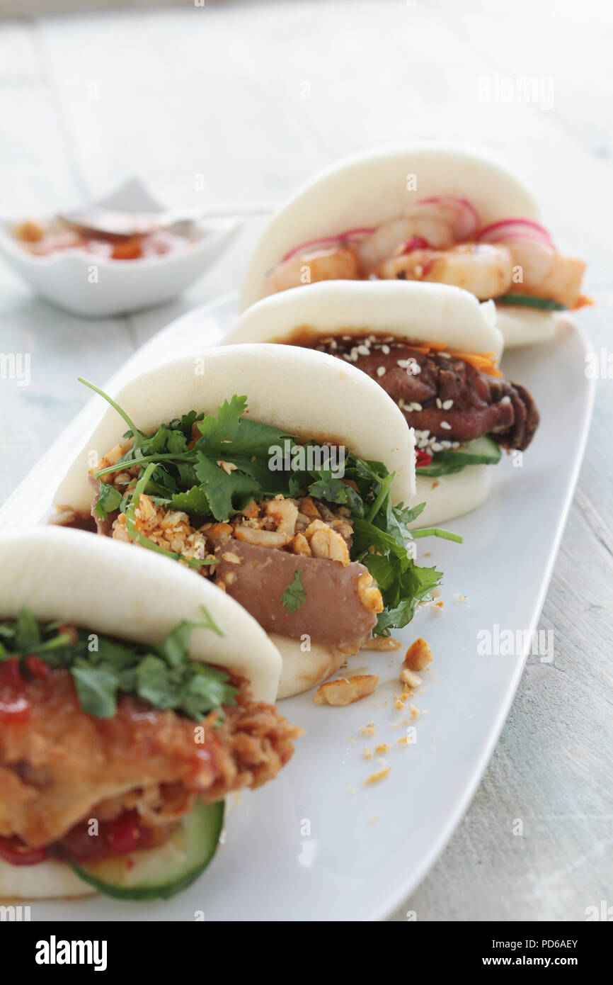malaysian steamed bao buns Stock Photo - Alamy