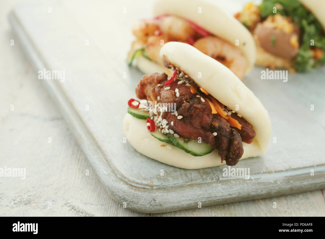 malaysian steamed bao buns Stock Photo - Alamy