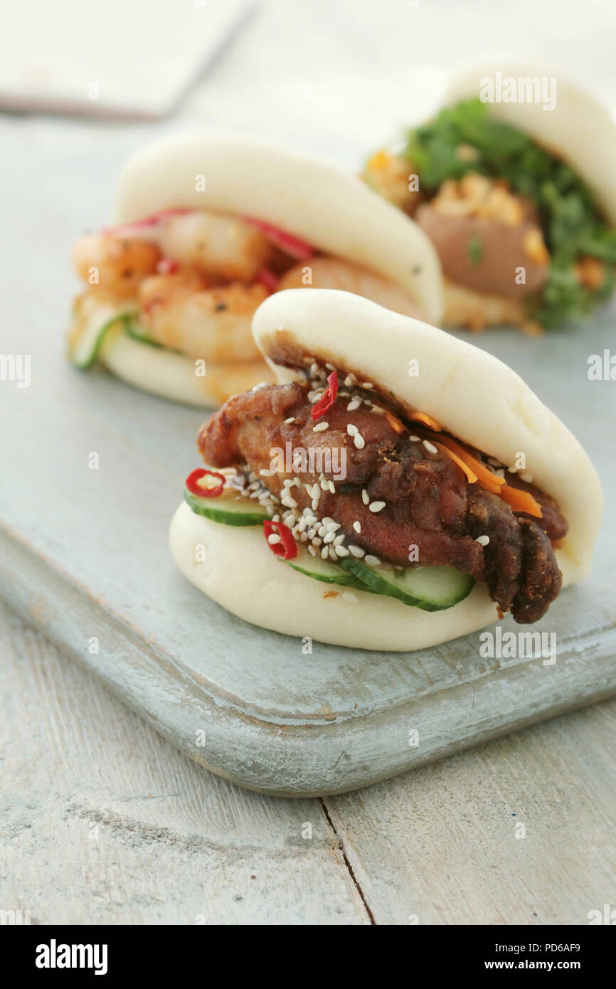 malaysian steamed bao buns Stock Photo - Alamy