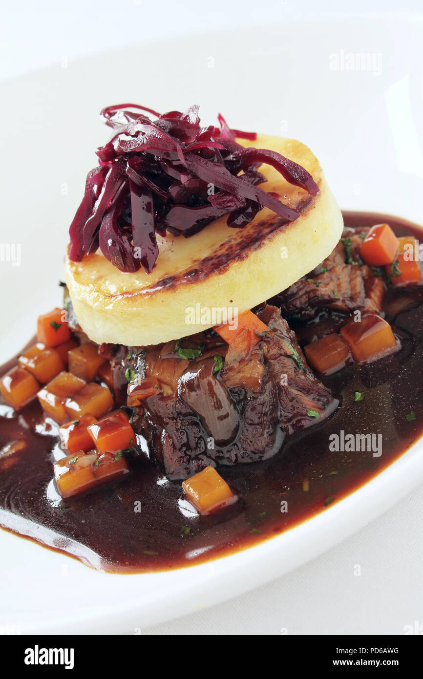 plated lamb main Stock Photo - Alamy