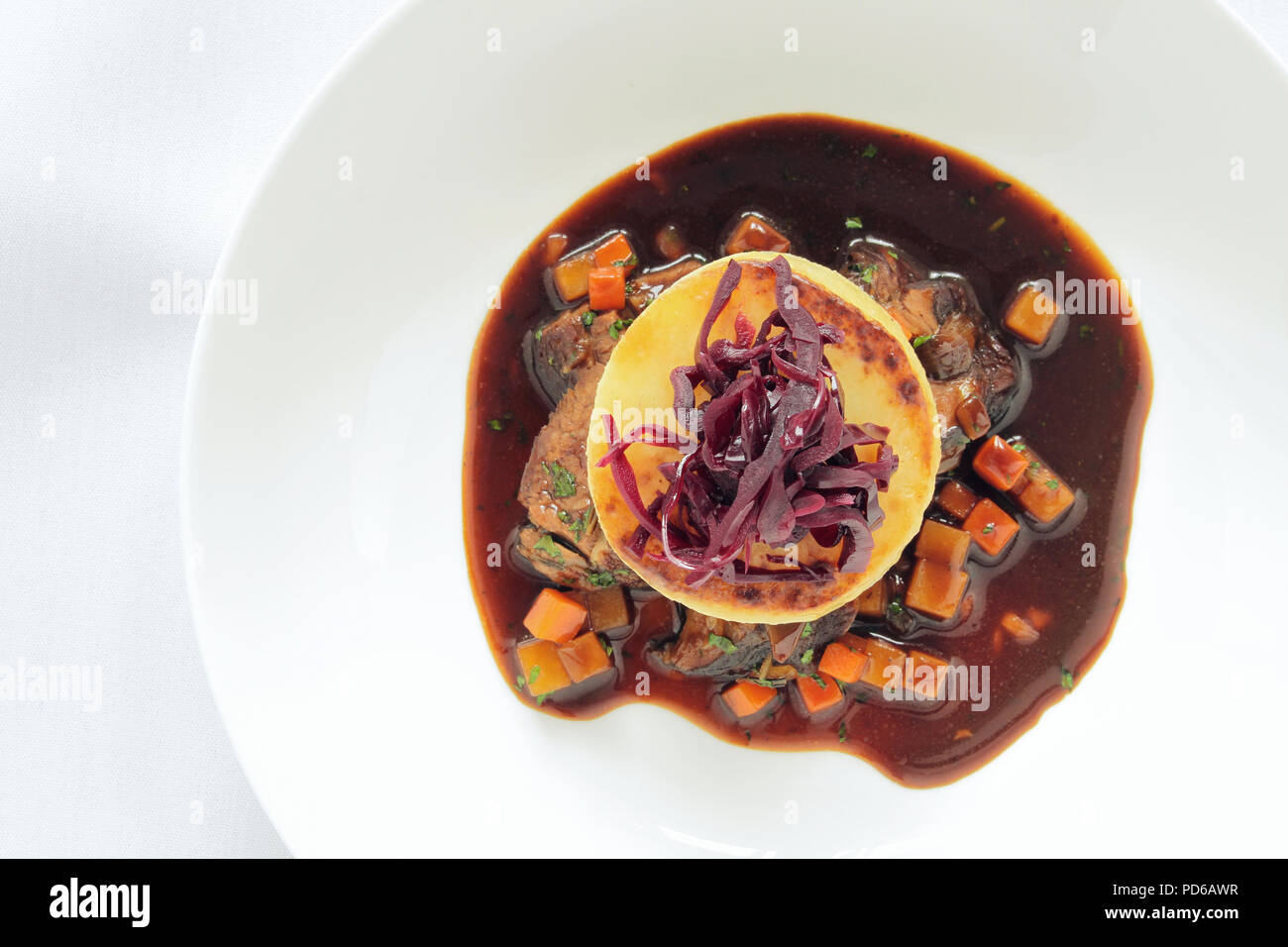 plated lamb main Stock Photo - Alamy