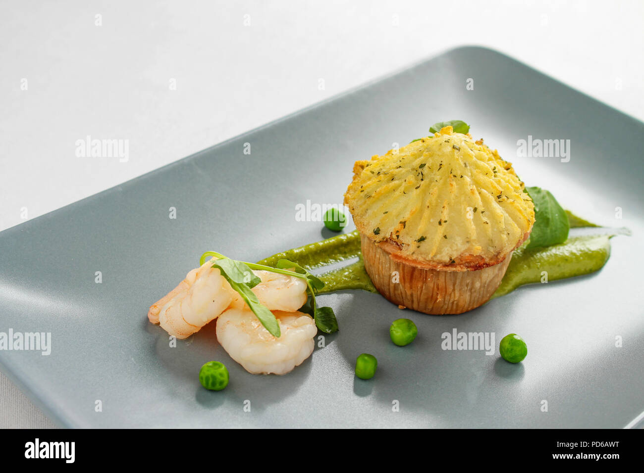 Plated fish pie hi-res stock photography and images - Alamy