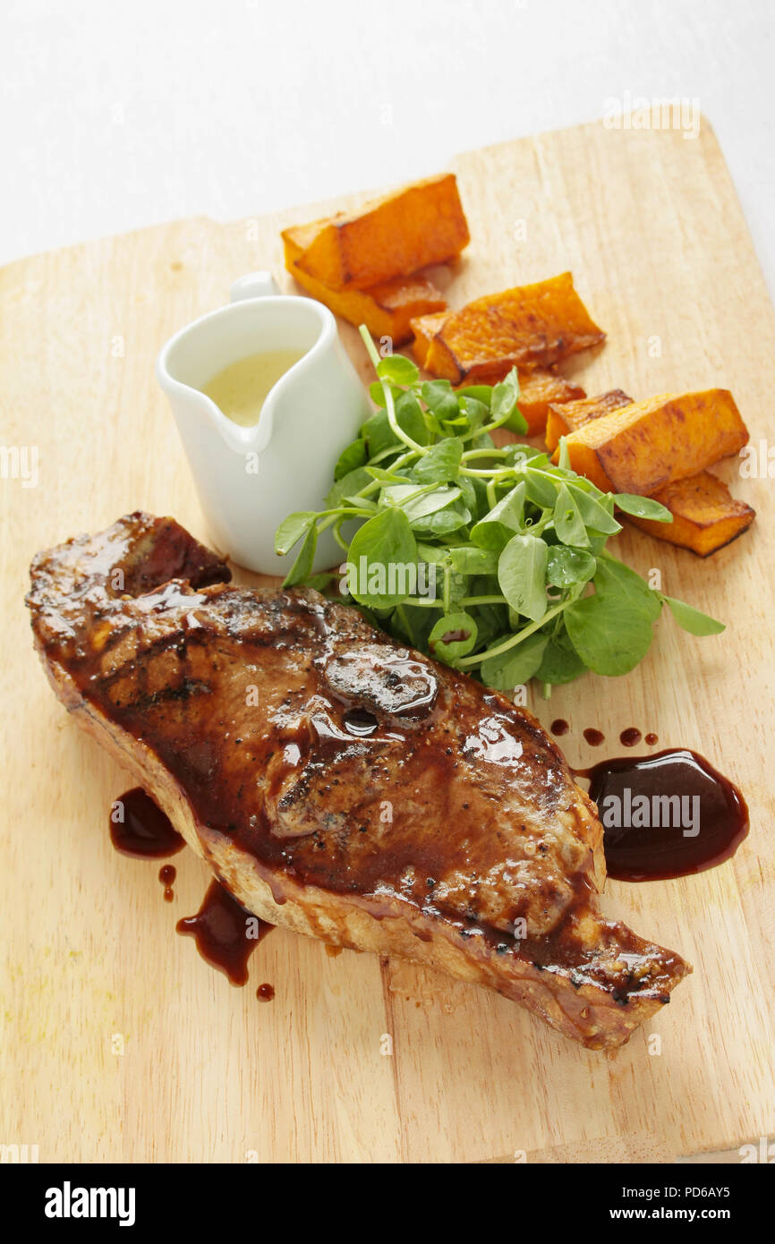 Barnsley chop with chips hi-res stock photography and images - Alamy