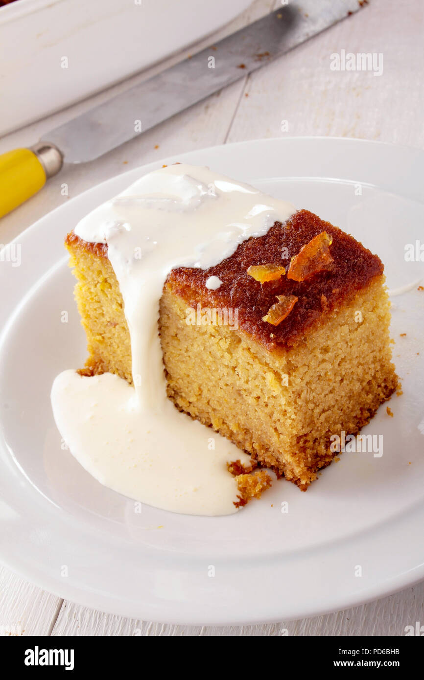 Baked custard sponge hi-res stock photography and images - Alamy
