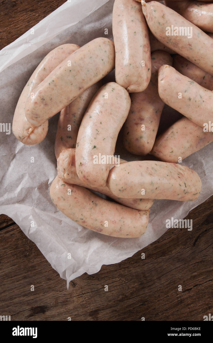 traditional raw British sausages Stock Photo - Alamy