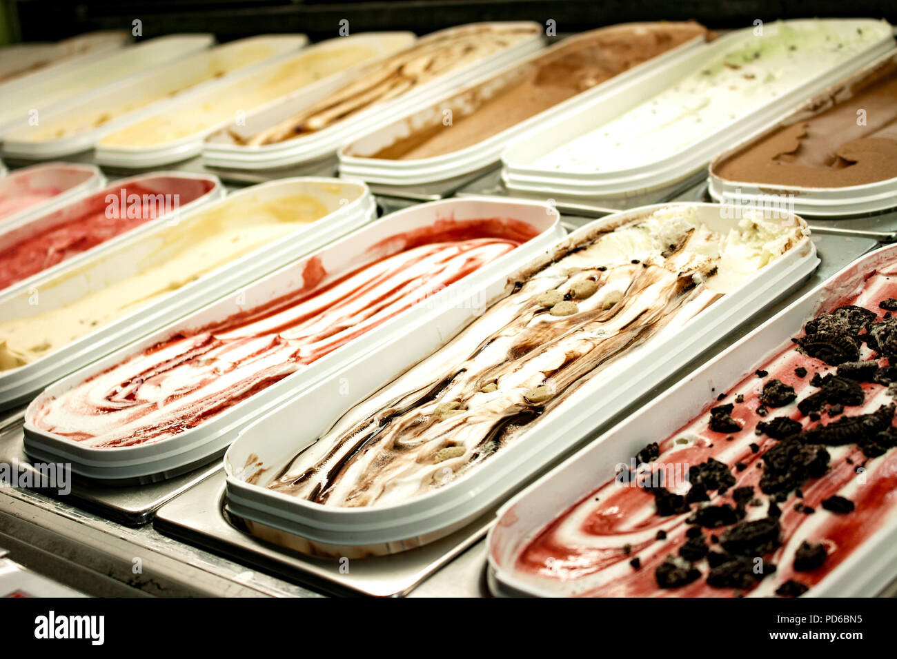 ice cream counter Stock Photo - Alamy