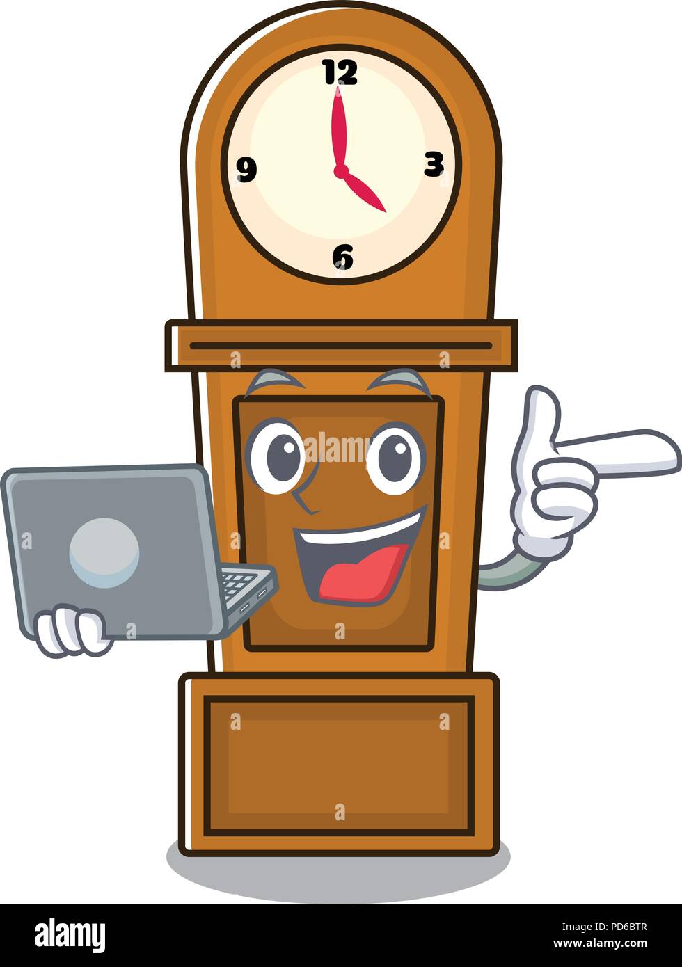 Cartoon Grandfather Clock Stock Photos & Cartoon Grandfather Clock ...