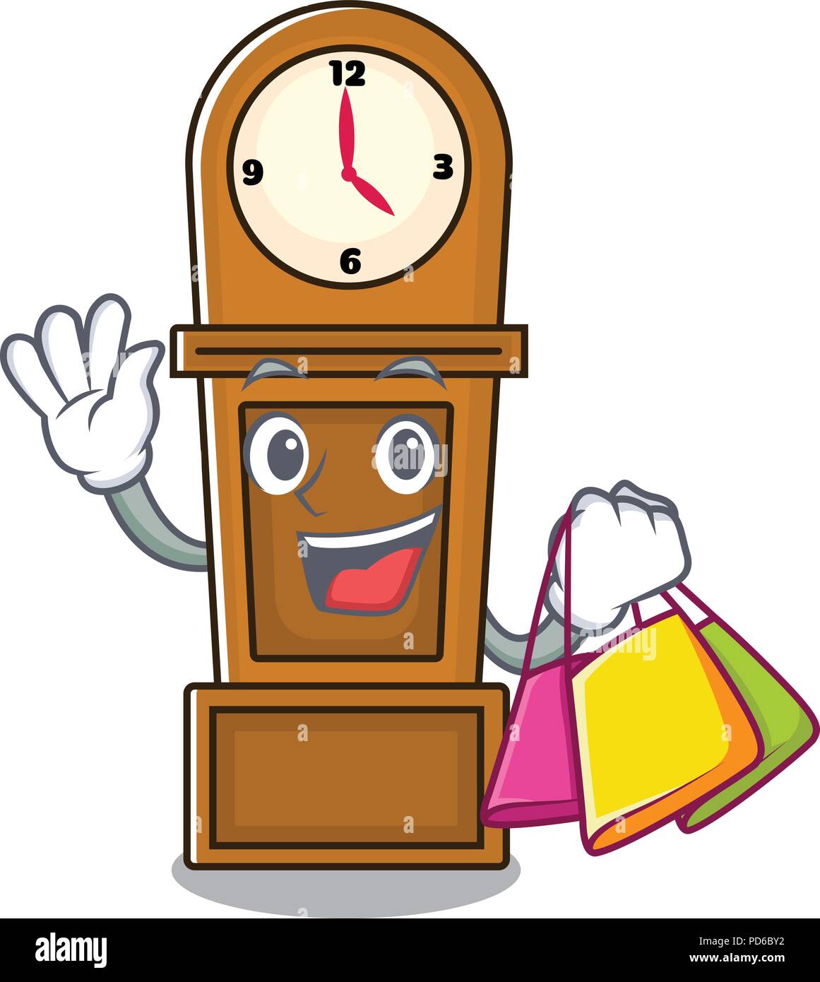 Abstract grandfather clock Stock Vector Images - Alamy