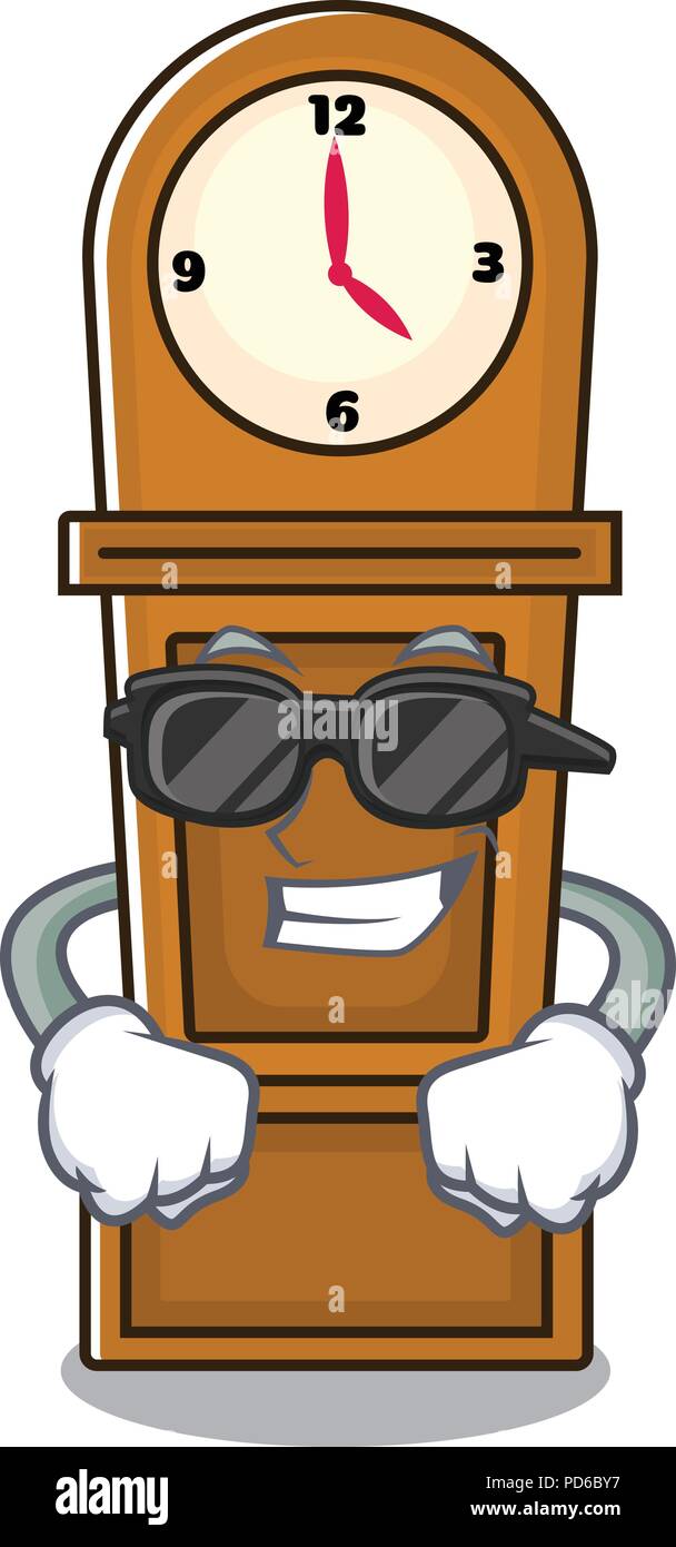 Super cool grandfather clock character cartoon Stock Vector Image & Art ...