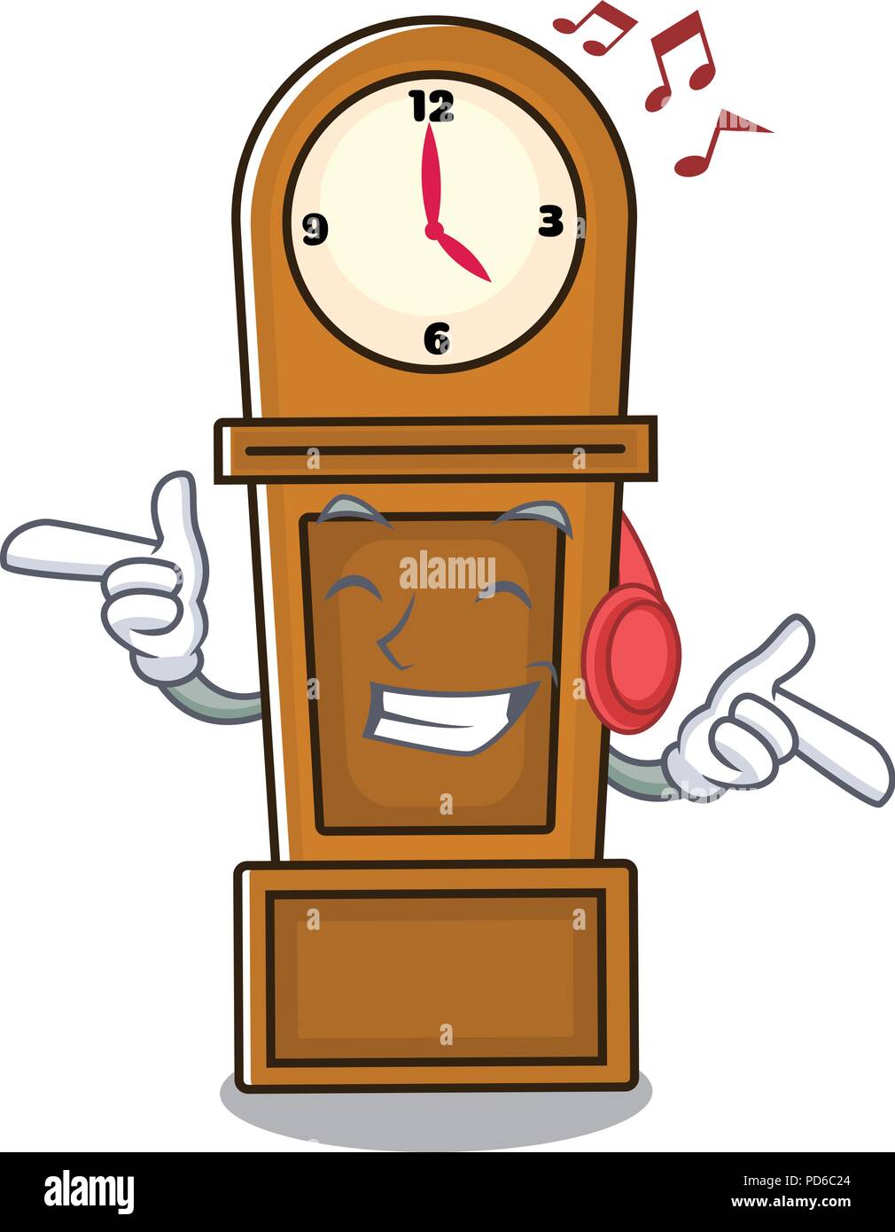 Animated Grandfather Clock