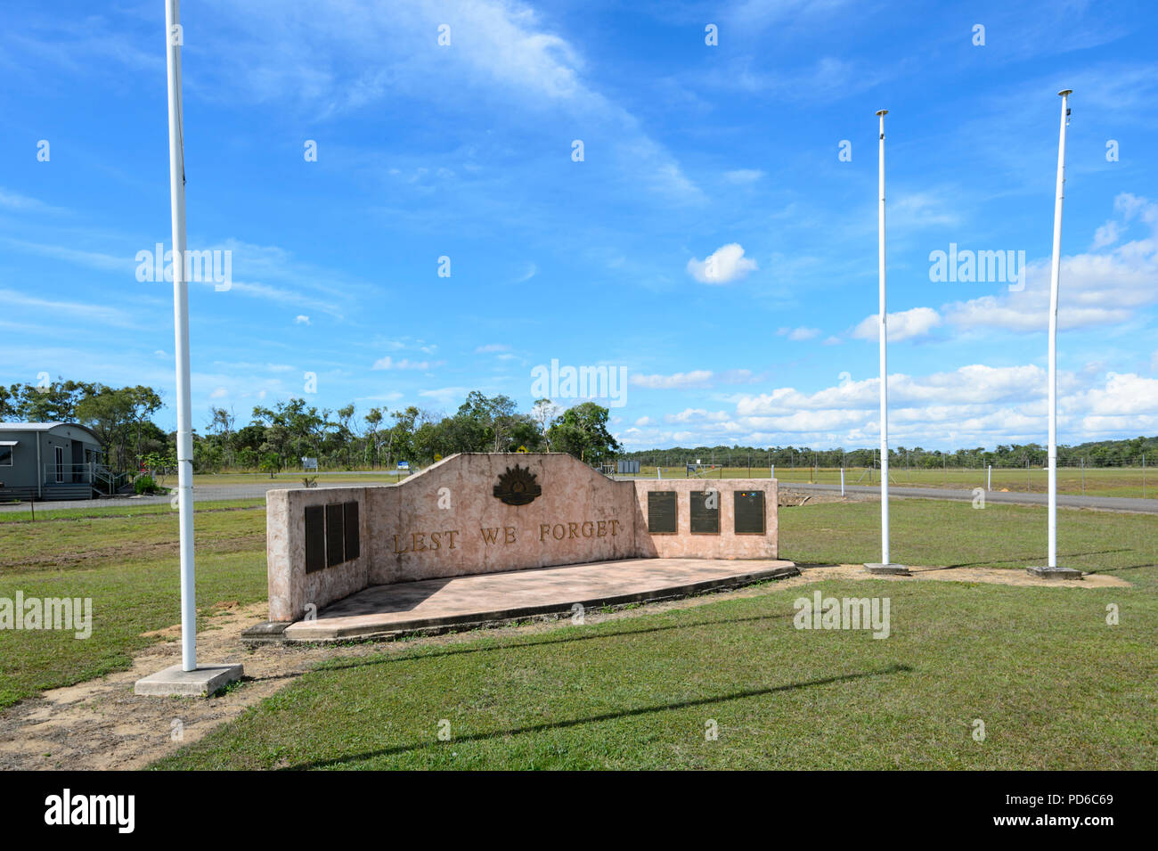 War Memorial at Lockhart River historic WWII airport, Cape York, Far ...